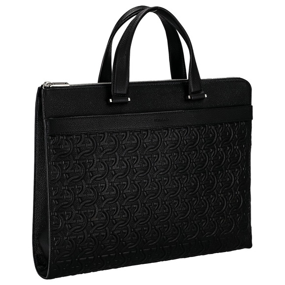 Salvatore Ferragamo | Bags | Ferragamo Travel Blocco Business Bag Black ...